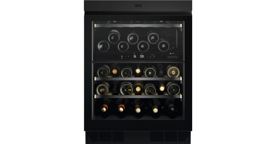AEG AWUD040B8B pult alá építhető borhűtő, 2zónás, 40 palackos