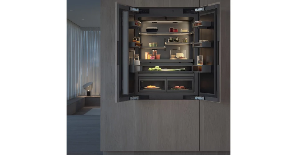 Gaggenau RVY497190 beépíthető kombinált hűtő, NoFrost French Door, alul ...